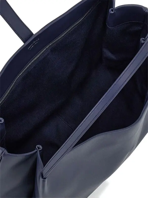 FERRAGAMO Softened Leather Large Tote Bag - Blue