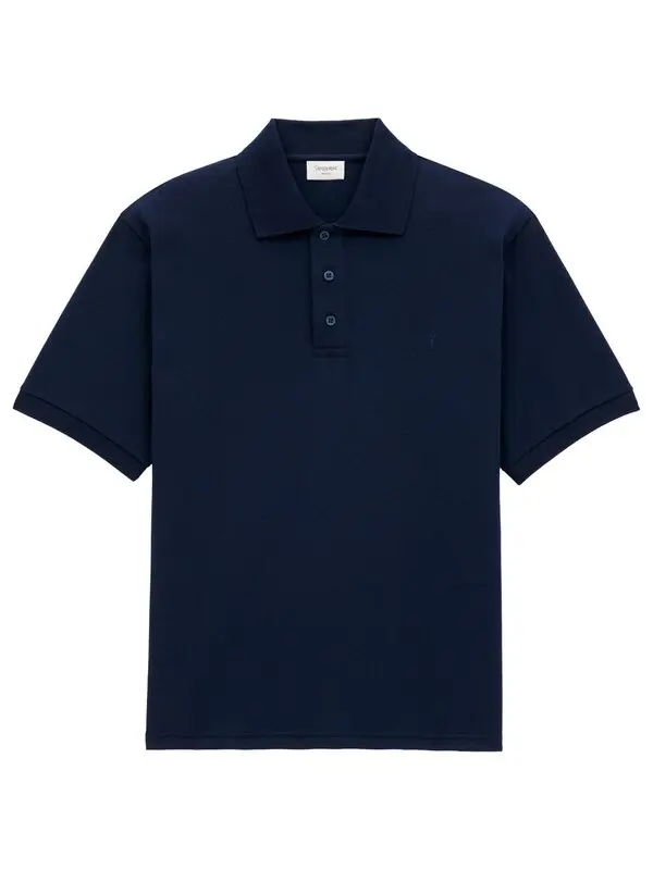 Saint Laurent Cassandre Piqué Polo Shirt