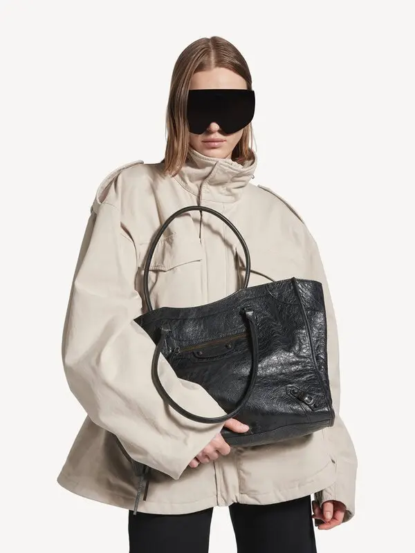 Balenciaga Le City Tote Bag In Arena Lambskin