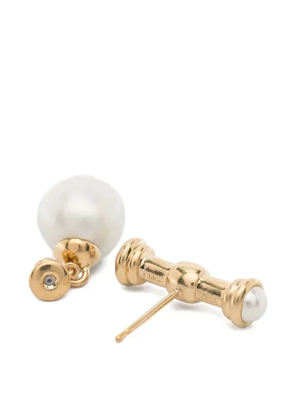 Chloé Heirloom Pearl Drop Earrings - Silver