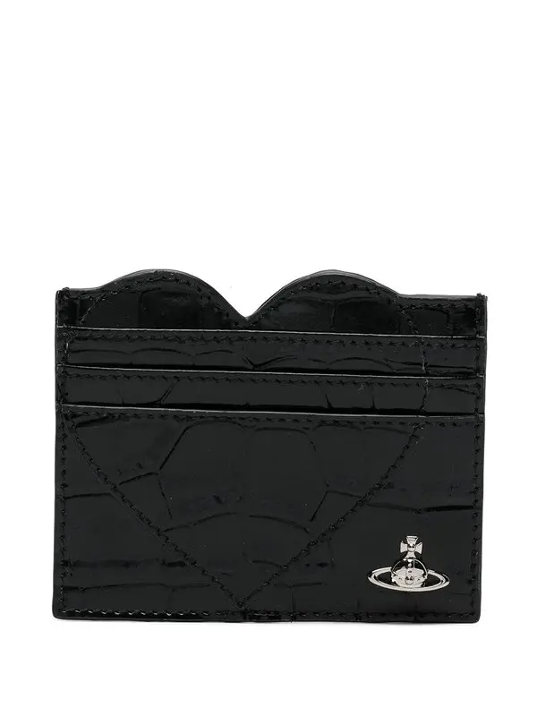 VIVIENNE WESTWOOD Heart Card Holder - Black