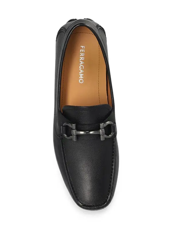 FERRAGAMO Parigi New Driver Loafers - Black