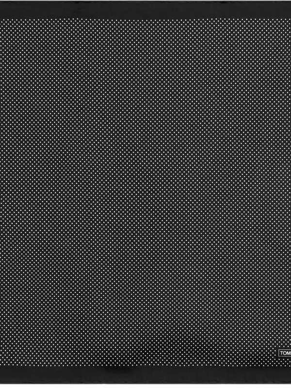 TOM FORD Dot-print Silk Pocket Square - Black