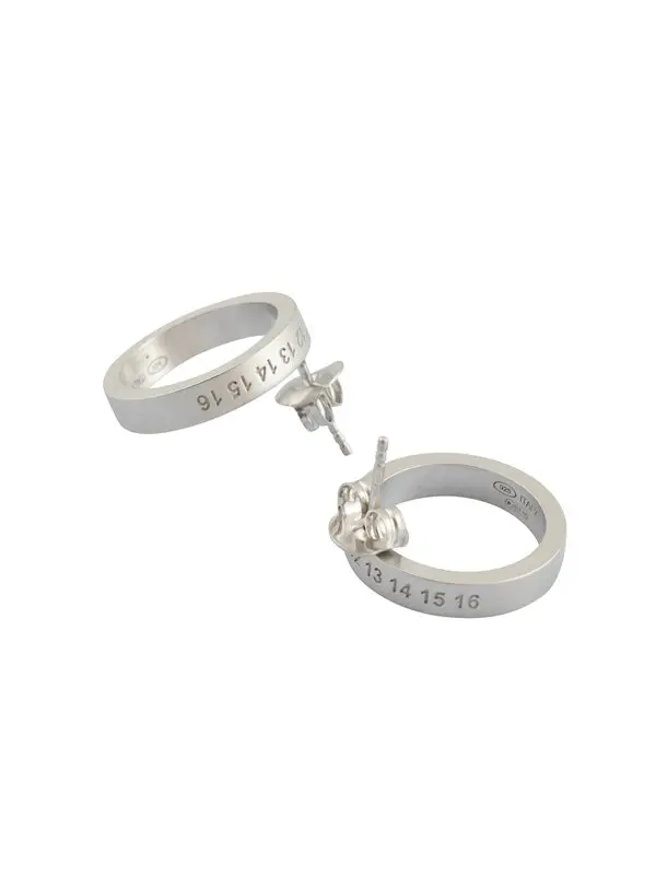 MAISON MARGIELA Number Ref Hoop Earrings