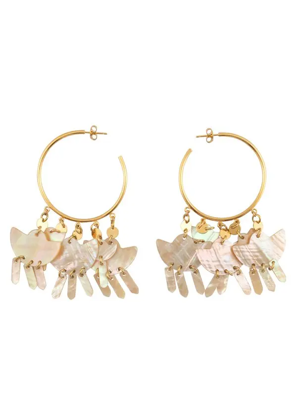 Isabel Marant Étoile Seashell Hoop Earrings - Silver