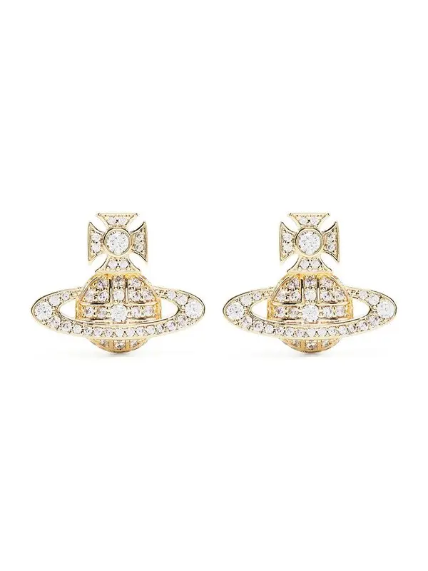 VIVIENNE WESTWOOD Carmela Bas Relief Earrings - Silver