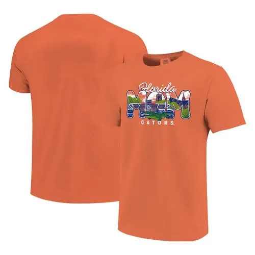 IMAGE ONE Florida Gators Campus Drawing Mom T-shirt - Orange