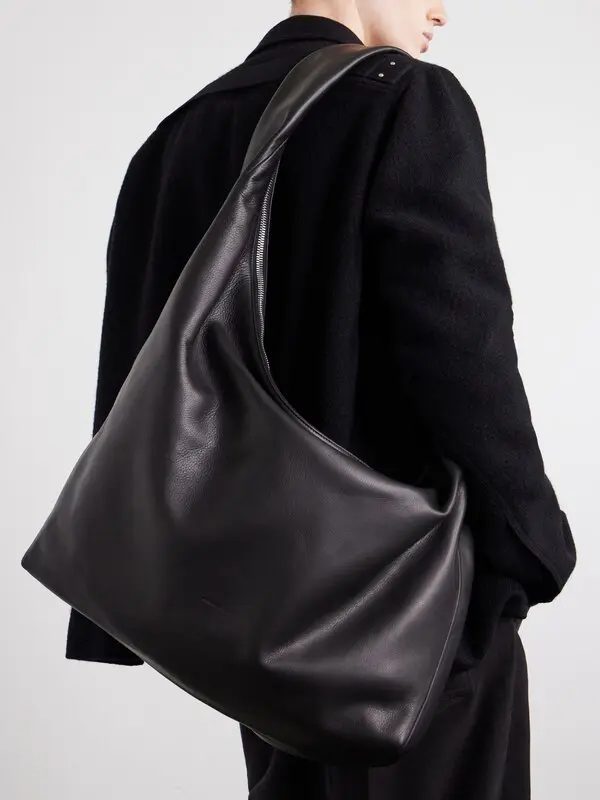 Rick Owens Gemini Leather Messenger Bag