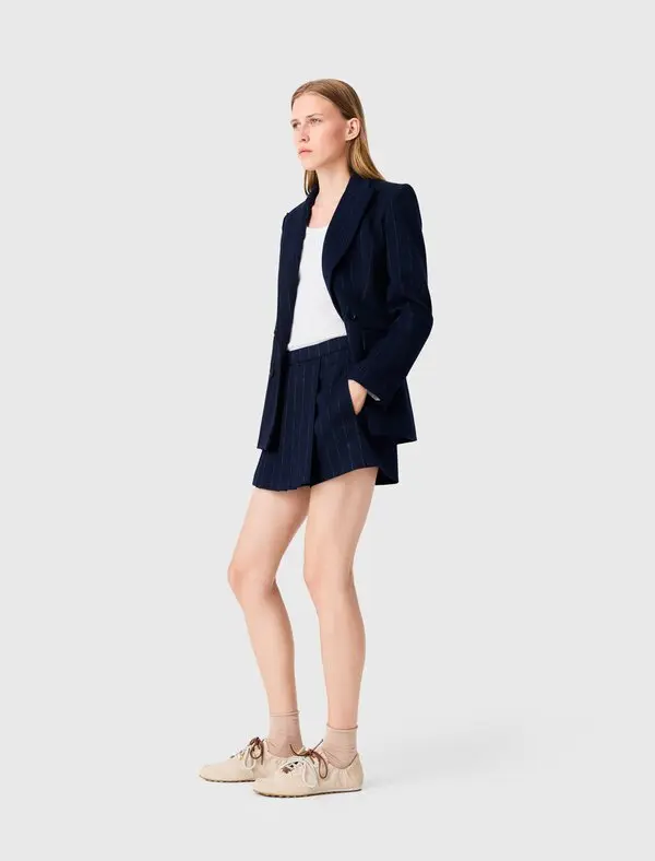 Maje Tailored Shorts With Lurex