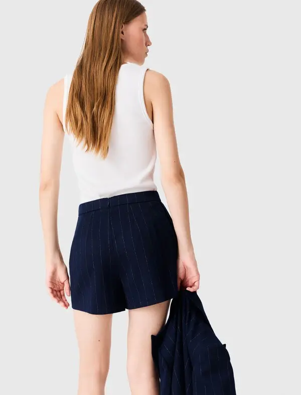 Maje Tailored Shorts With Lurex