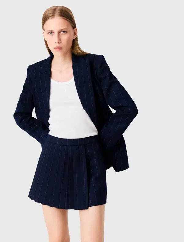 Maje Tailored Shorts With Lurex