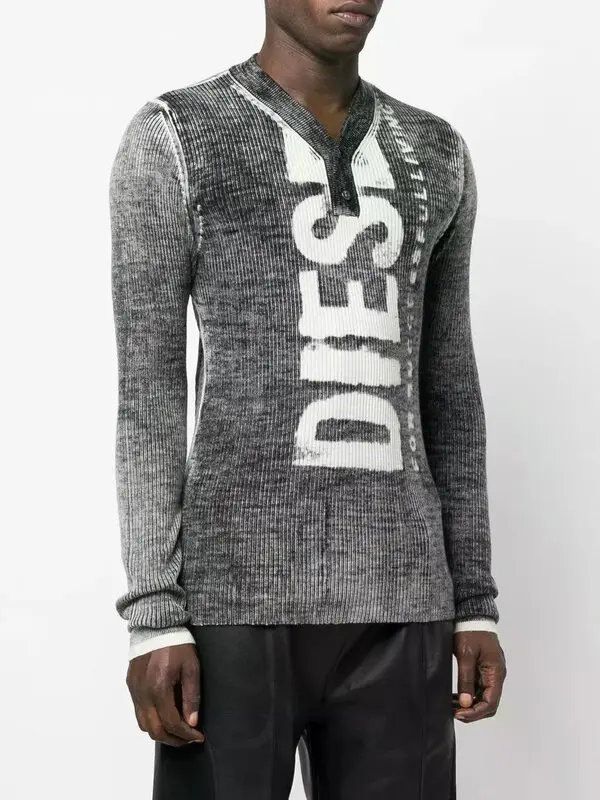 DIESEL® K-atullus Long-sleeved Ribbed T-shirt