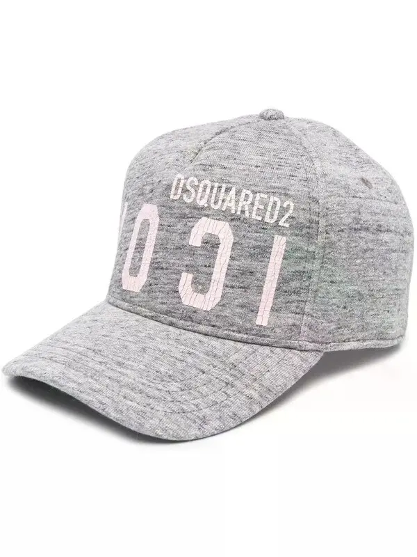 Dsquared2 Logo Cotton Cap - Grey