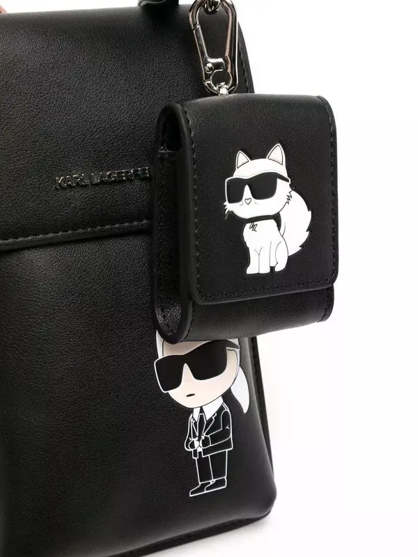 Karl Lagerfeld Kikonik 20 Leather Pouch