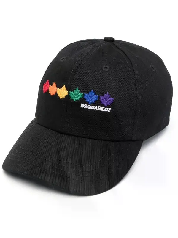 Dsquared2 Embroidered Logo Cotton Baseball Cap - Black