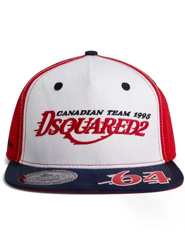 Dsquared2 Embroidered Logo Cotton Baseball Cap - Red