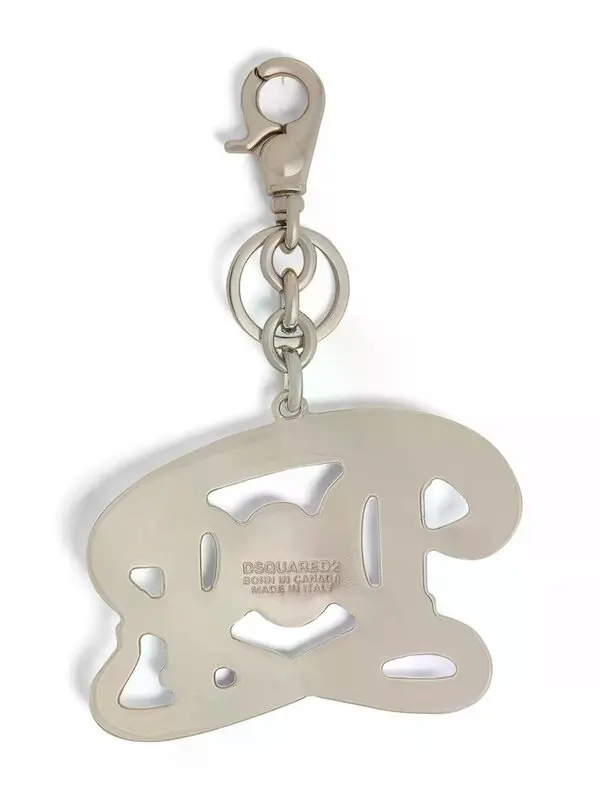 Dsquared2 Logo Plaque Keyring