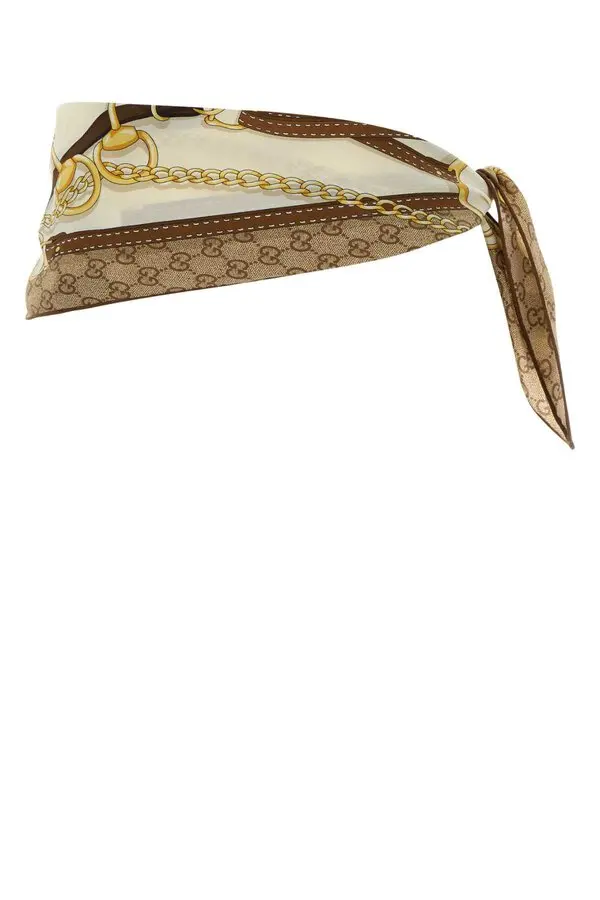 Gucci Printed Silk Belt