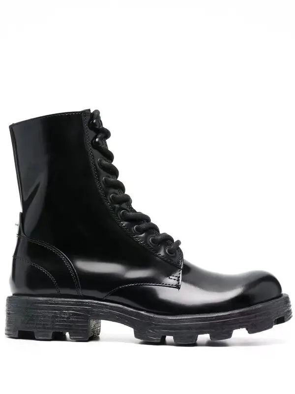 DIESEL® D-hammer Lace-up Leather Boots