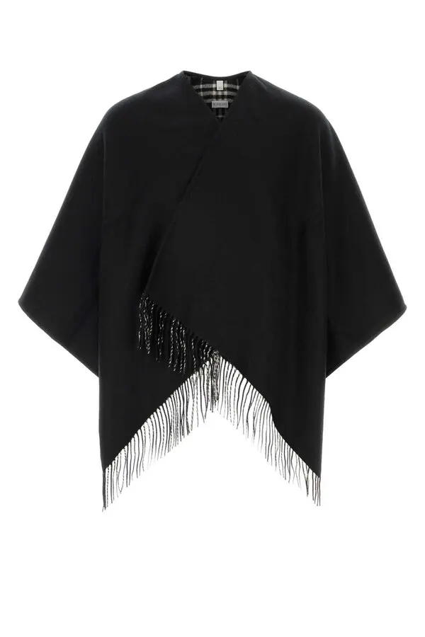 Burberry Wool Reversible Cape - Black
