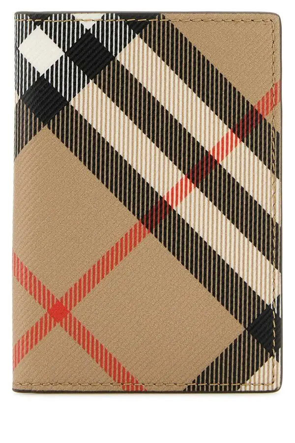 Burberry Printed E-canvas Card Holder - Multicolor