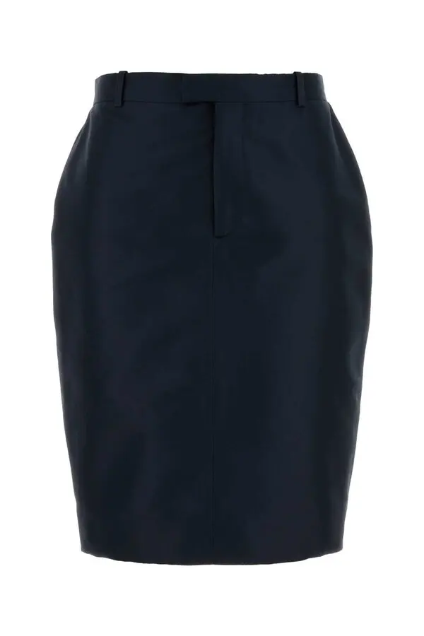 Gucci Navy Faille Skirt