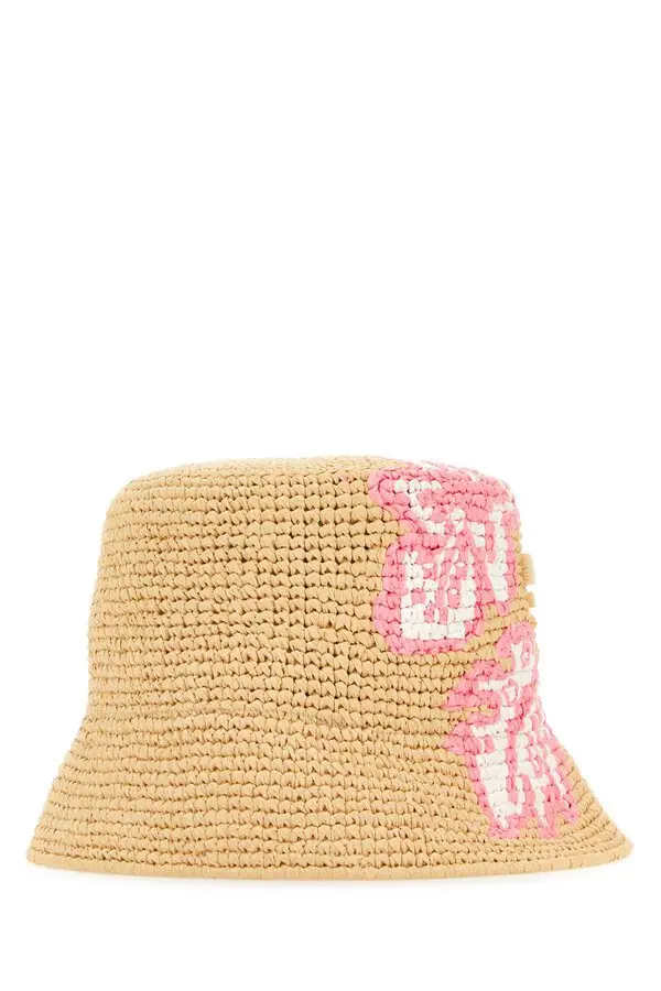 Prada Raffia Bucket Hat
