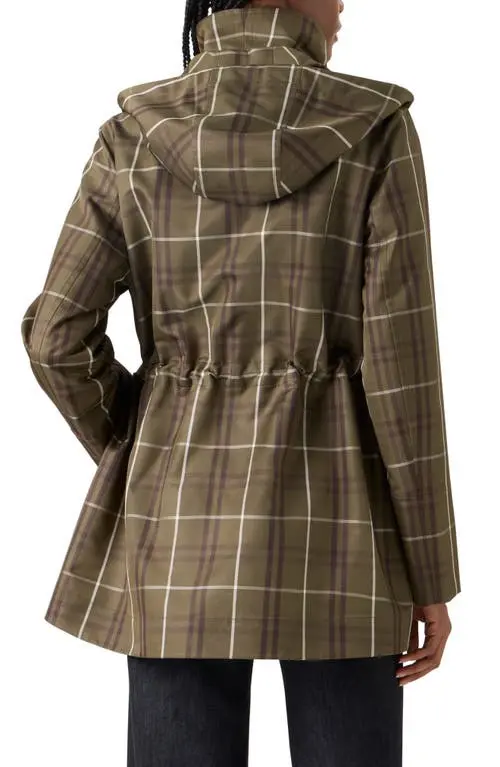 Akris Plaid Techno Taffeta Hooded Jacket