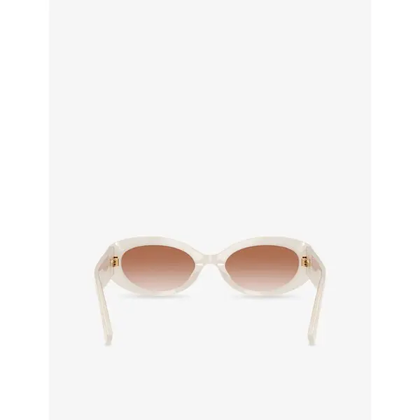 Dolce & Gabbana Dg4537 Oval-frame Acetate Sunglasses
