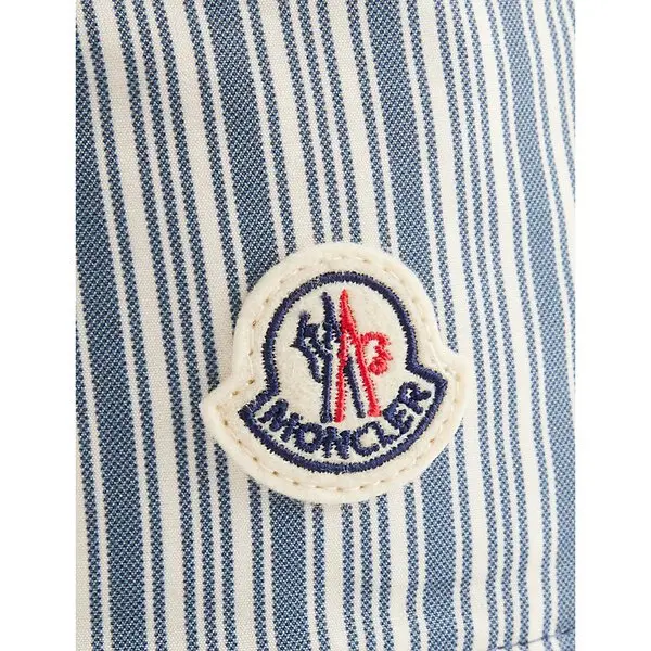 Moncler Striped Branded Cotton Bucket Hat