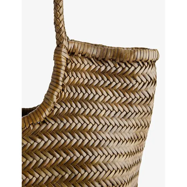 Dragon Diffusion Ns Diagonal Triple Jump Leather Tote Bag