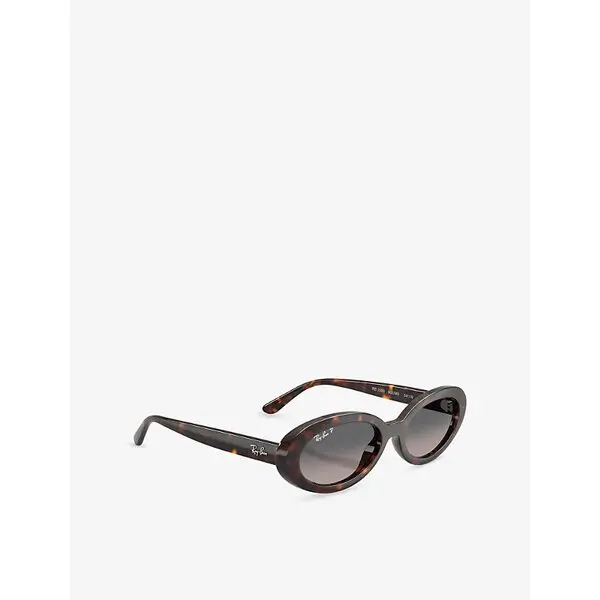 Ray-ban Rb2223 Oval-frame Acetate Sunglasses