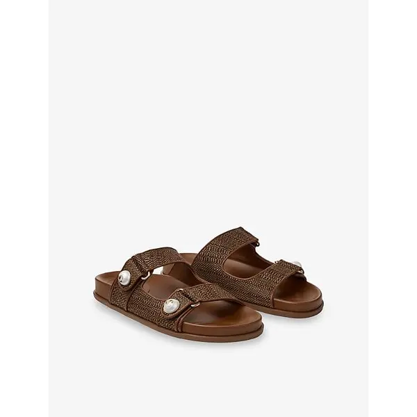 JIMMY CHOO Fayence Raffia Sandals