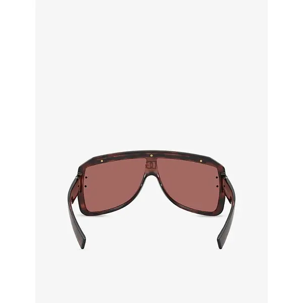 Dolce & Gabbana Dg6205 Shield-frame Acetate Sunglasses