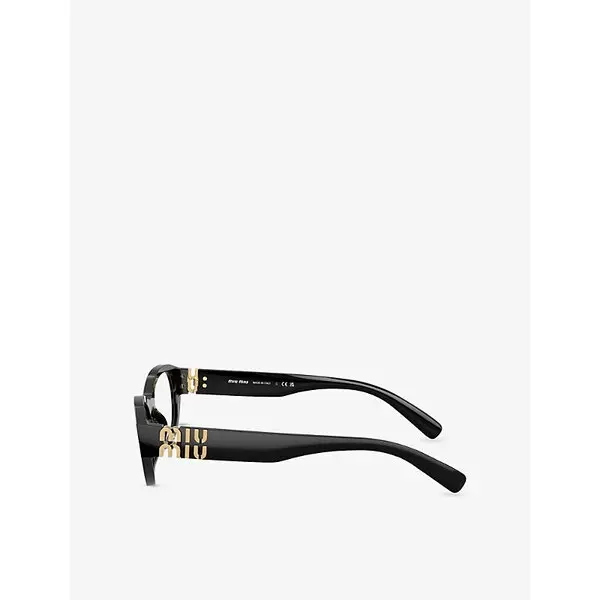Miu Miu Mu 03wv Irregular-frame Acetate Eyeglasses