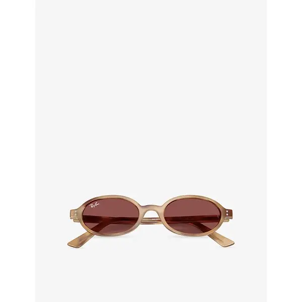 Ray-ban Rb4472 Oval-frame Injected Sunglasses