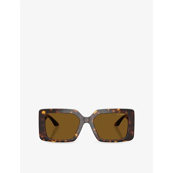 Versace Ve4505u Square-frame Tortoiseshell Acetate Sunglasses - Brown
