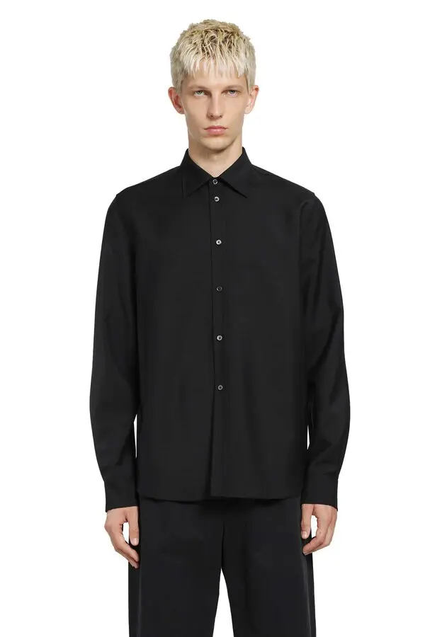 JIL SANDER Wool Mohair Canvas Shirt