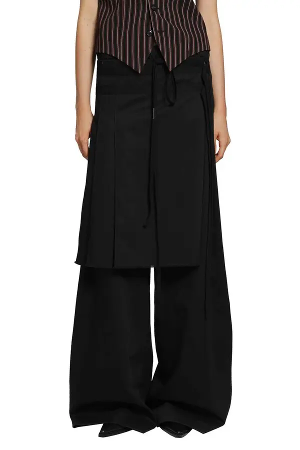 ANN DEMEULEMEESTER Marke Apron Lounge Pants - Black