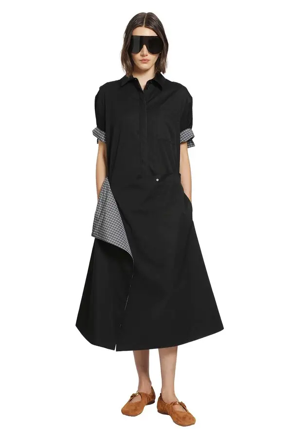 Loewe Cotton Silk Gabardine Shirt Dress