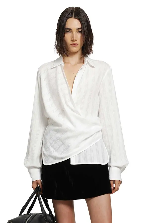 ANN DEMEULEMEESTER Alba Wrap Shirt