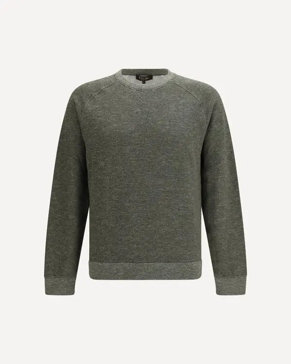 Loro Piana Cotton Crew Neck Sweatshirt Ale