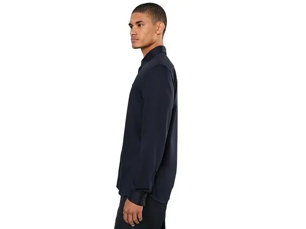 Lacoste Slim Fit Cotton Blend Shirt Clothing Abysm - Navy