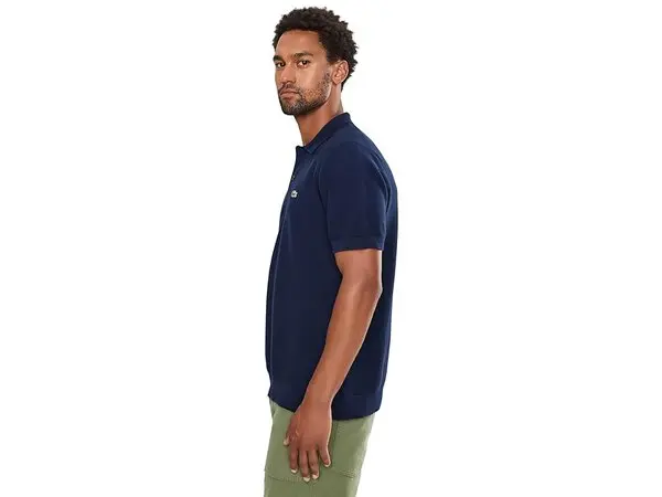 Lacoste Classic Fit Knitted Polo Shirt Sweater Flour - Navy