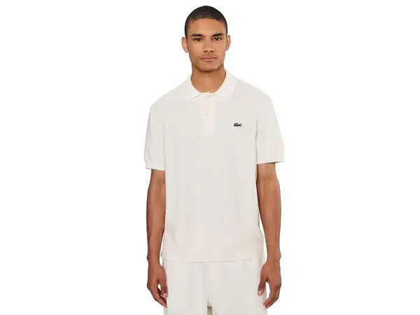 Lacoste Classic Fit Knitted Polo Shirt Sweater Flour - White