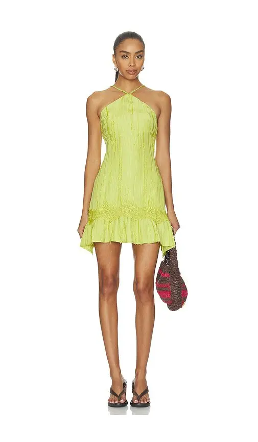 YELLOW THE LABEL Banyan Textured Mini Dress