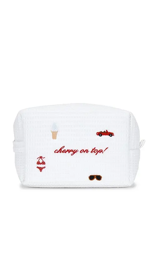 ABBODE Cherry On Top Waffle Pouch - Cloud