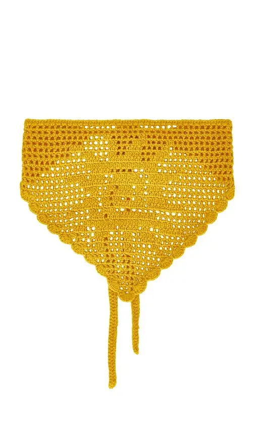 Lack Of Color X Triangle Bandana In Yellow - Sunkissed