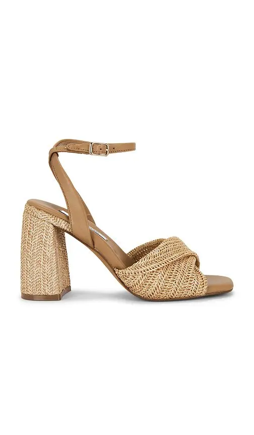 Steve Madden Mandy Sandal In Brown - Raffia
