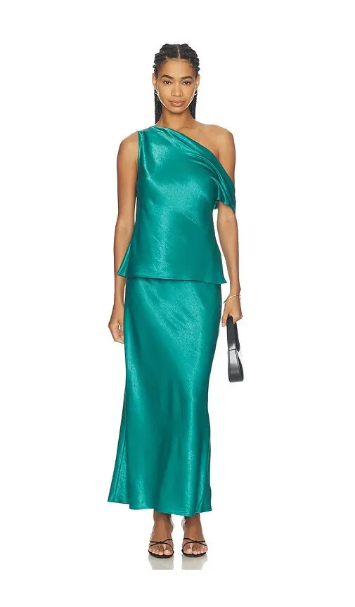 FAVORITE DAUGHTER The Side Note Top In Teal